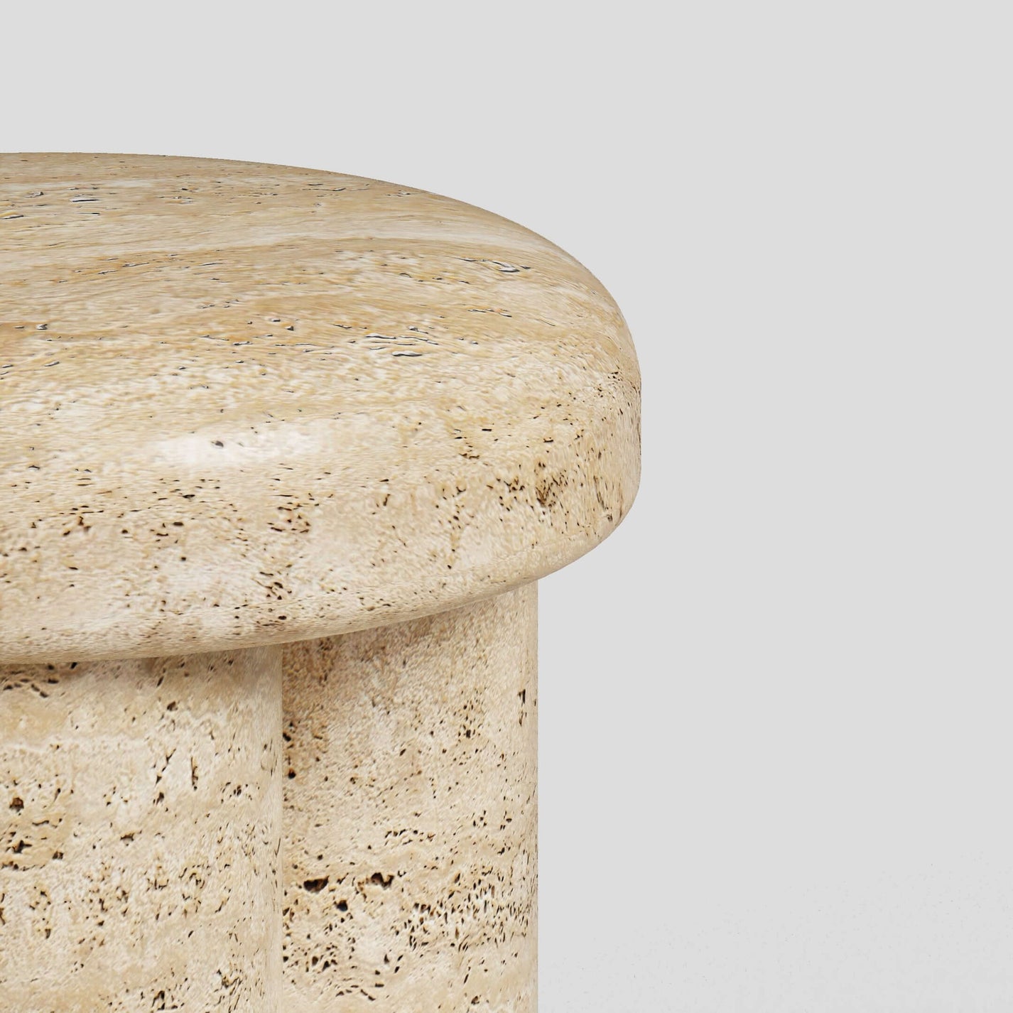 Travertine Elegance Accent Table – Classic and Timeless Natural Stone ...