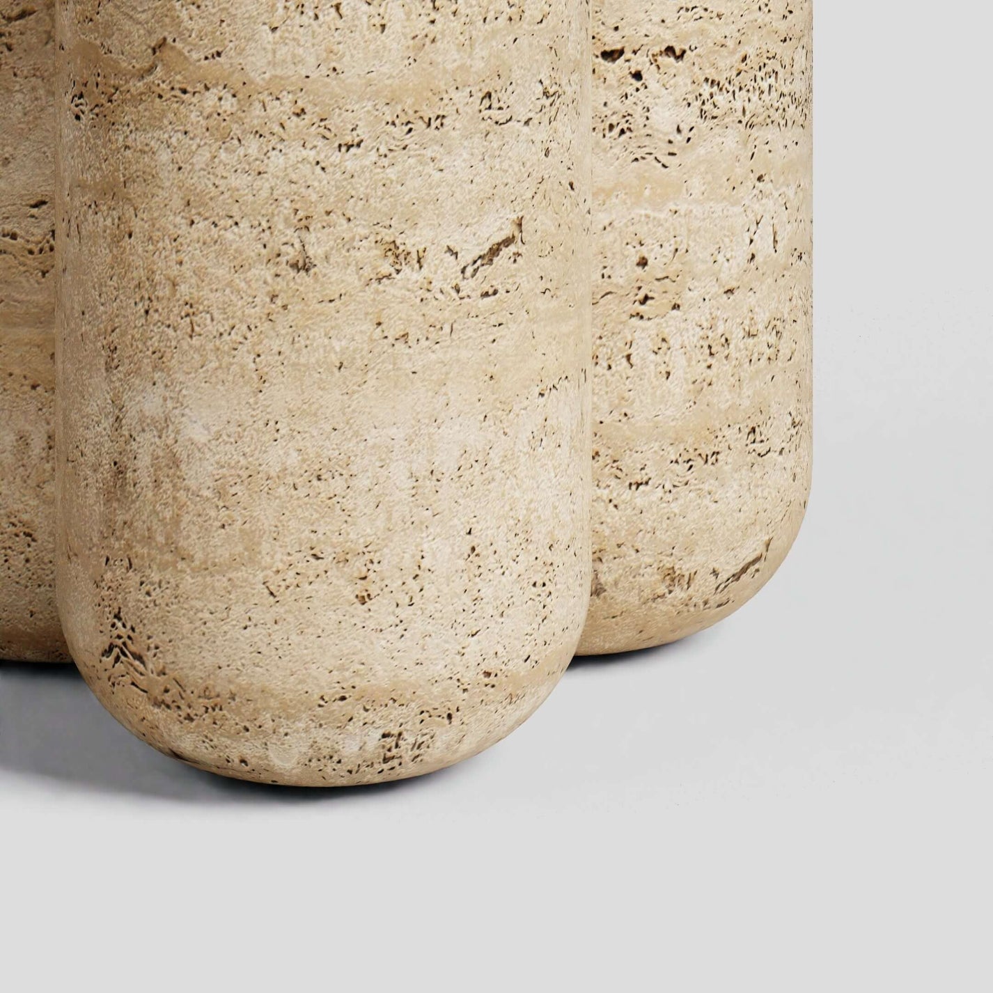 Travertine Elegance Accent Table – Classic and Timeless Natural Stone ...
